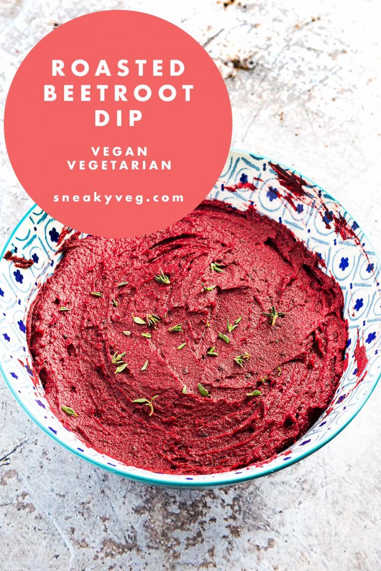 Roasted beetroot hummus - Sneaky Veg