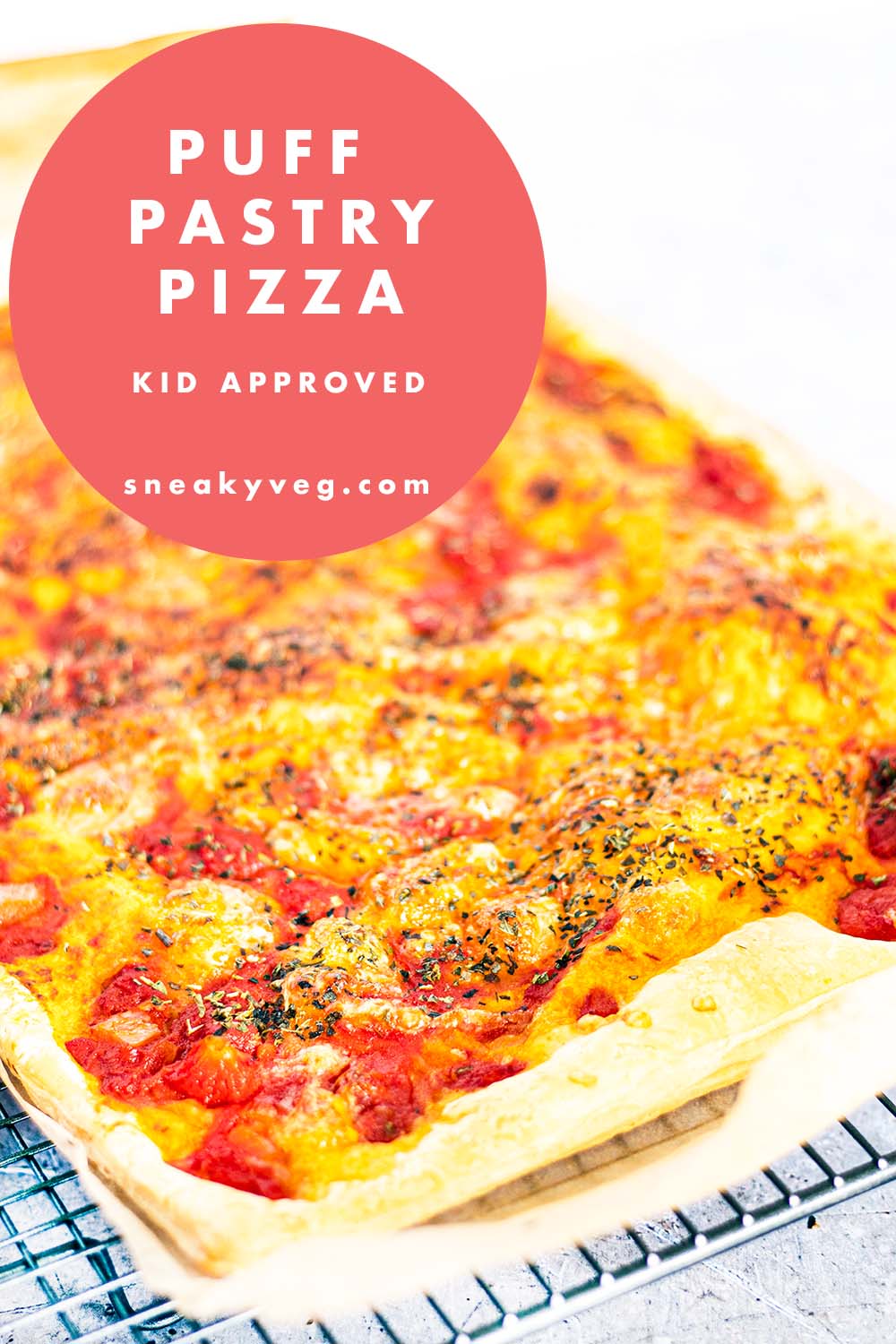 Easy puff pastry pizza - Sneaky Veg