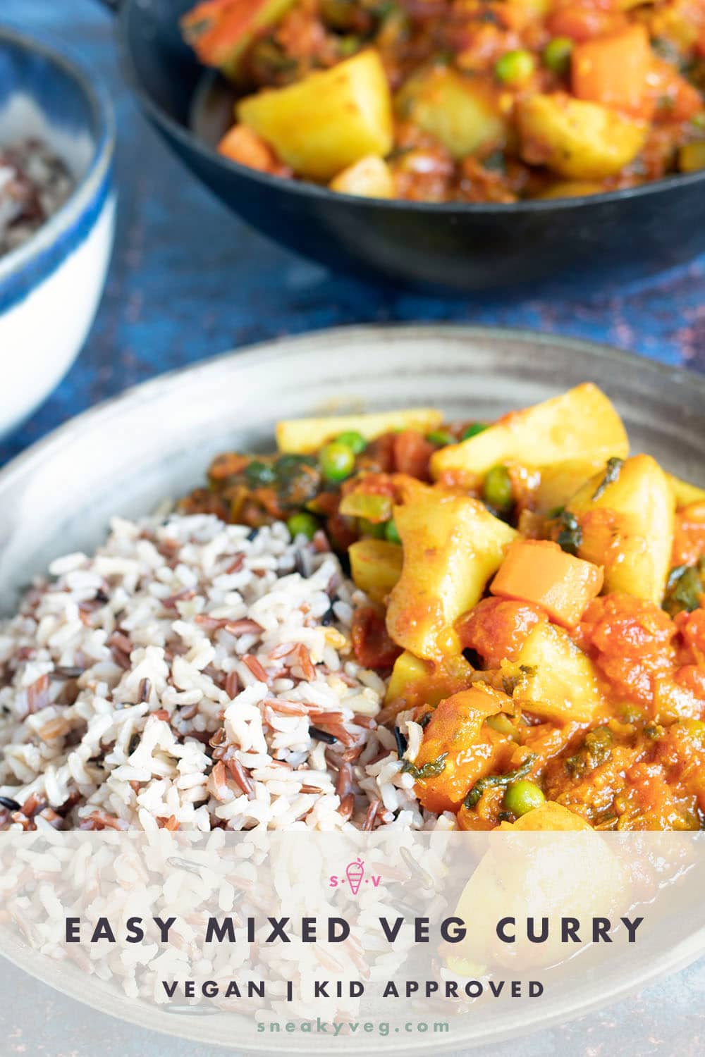 Easy mixed vegetable curry - vegan - Sneaky Veg