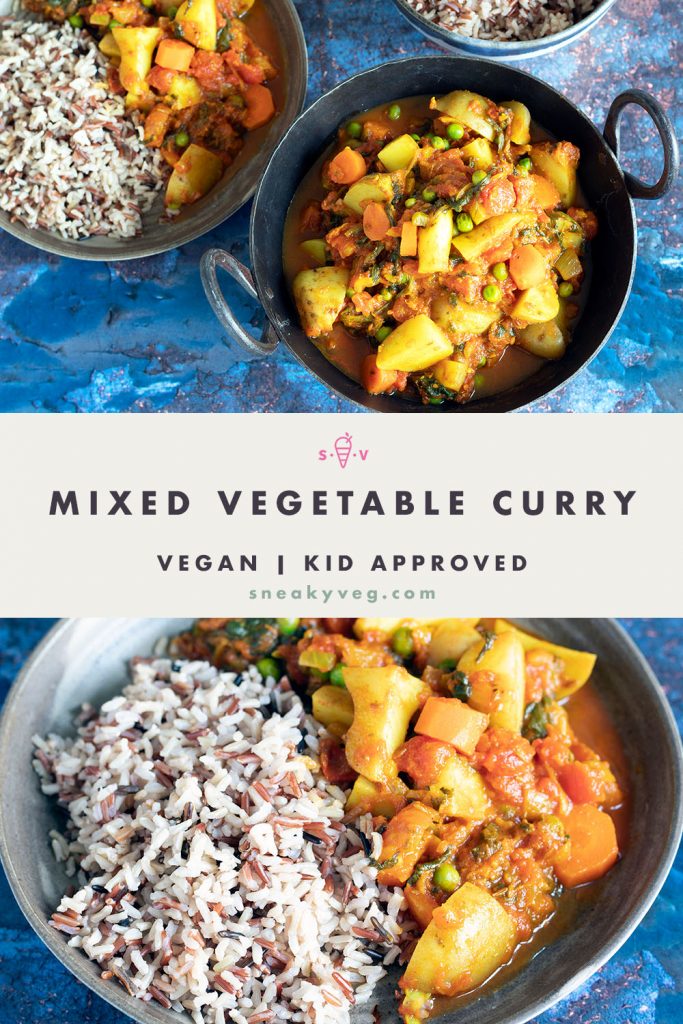 Easy mixed vegetable curry - vegan - Sneaky Veg