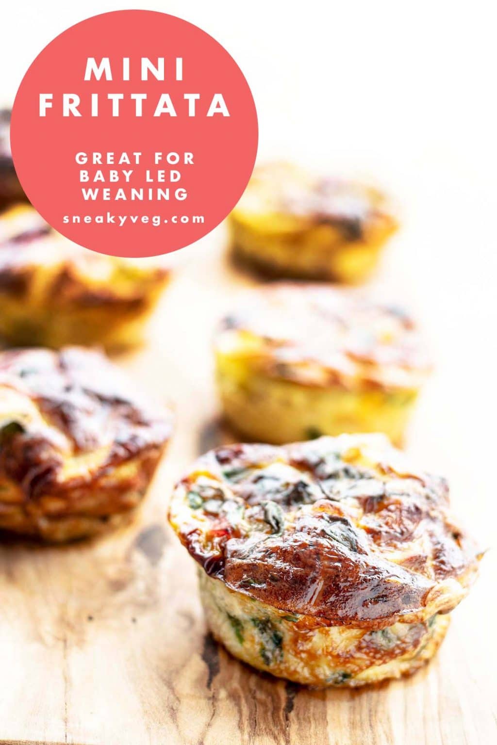 Mini frittatas with red peppers, spinach and potato - Sneaky Veg