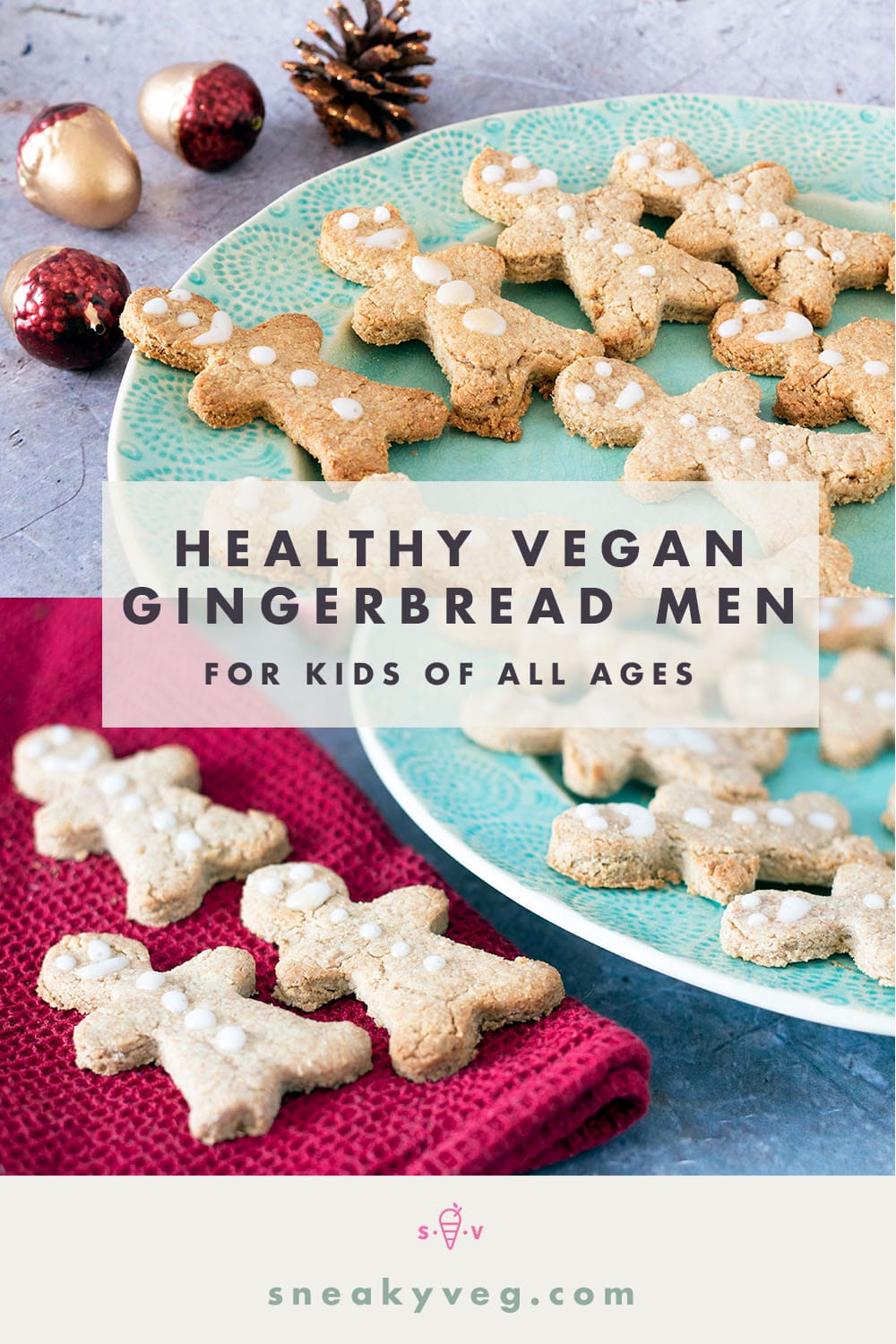 Healthy gingerbread men | vegan - Sneaky Veg