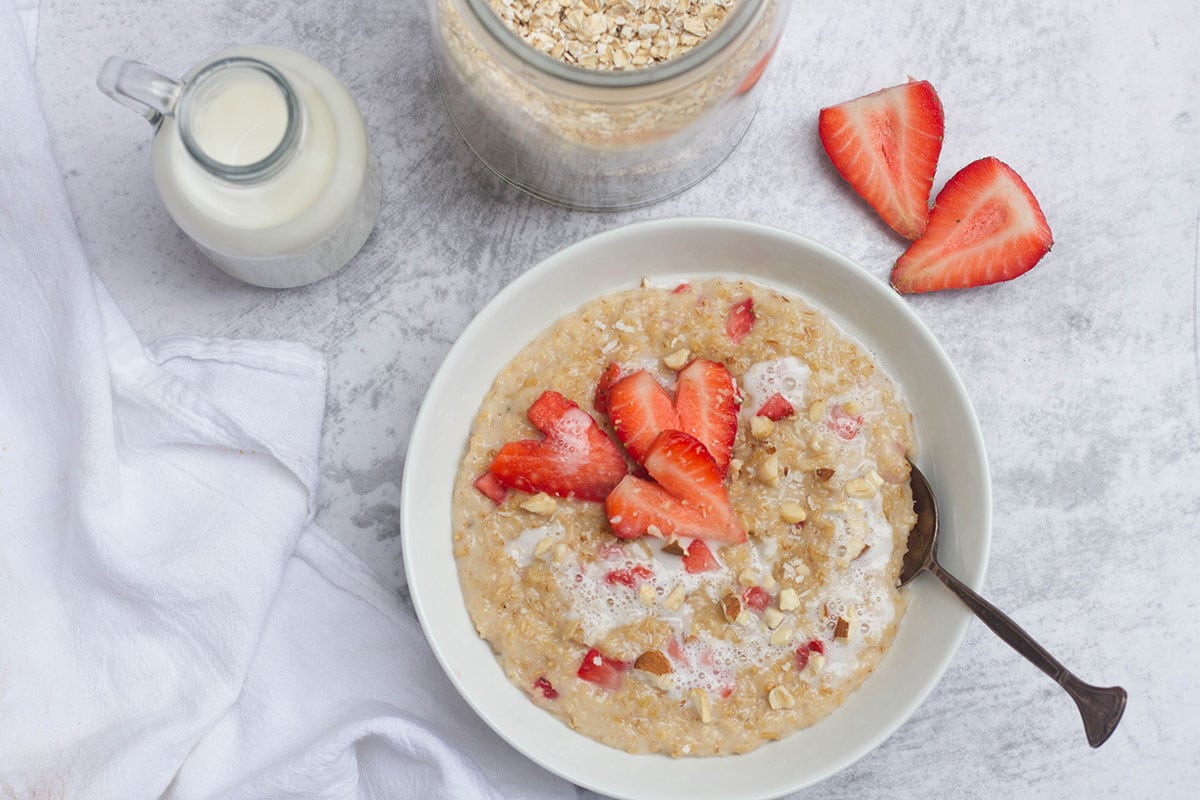 Strawberry porridge - Sneaky Veg