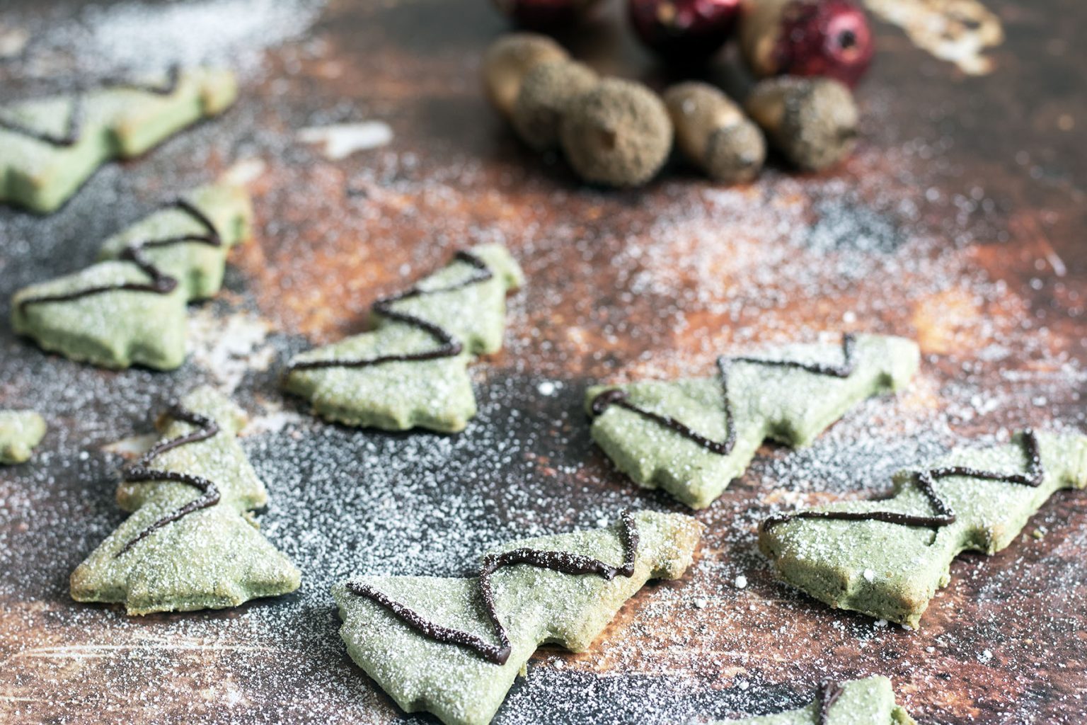 Christmas tree cookies - vegan - Sneaky Veg