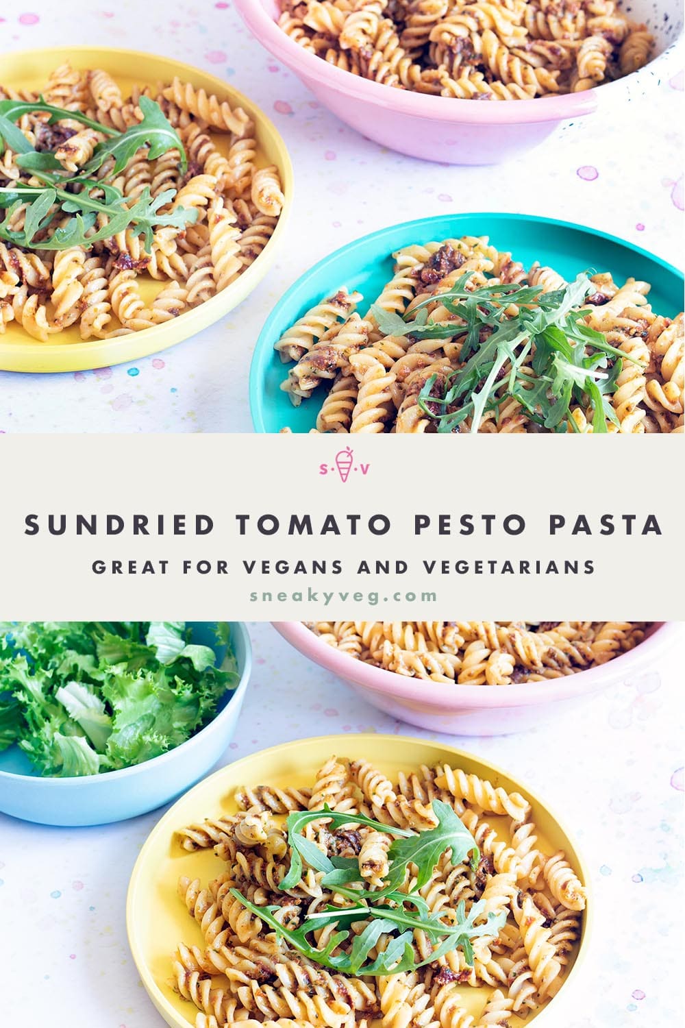 Sun-dried tomato pesto pasta - Sneaky Veg
