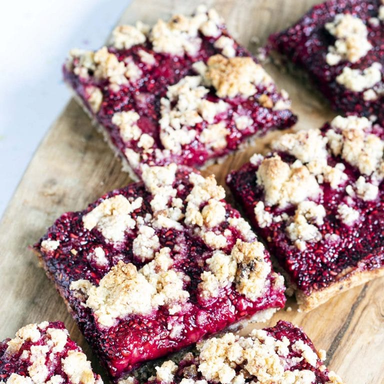 Healthy raspberry bars - Sneaky Veg
